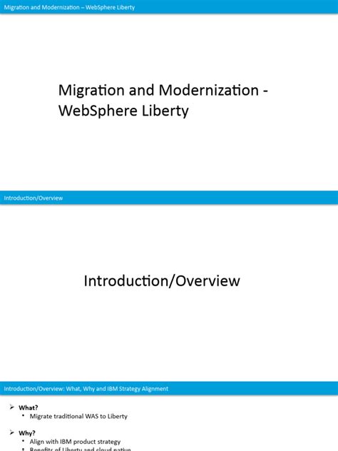 Migration To Websphere Liberty Pdf