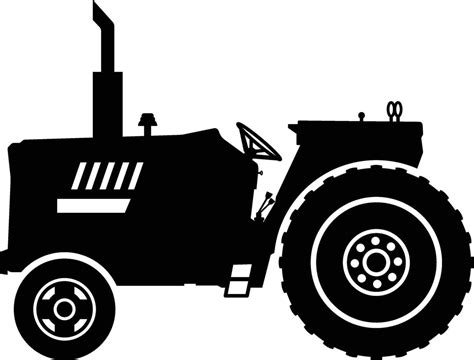 Tractor Silhouette John Deere Tractor Svg Vectors Tractor Clipart