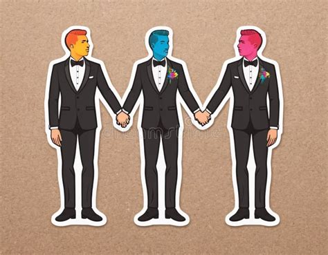Illustration Of A Polygamous Same Sex Relationship Three Guys Ai