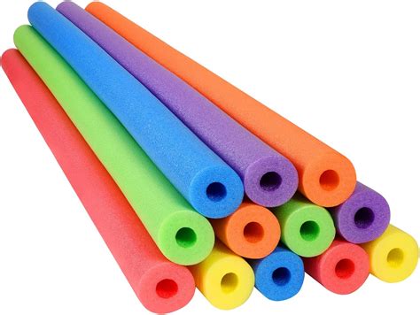 Nezyo 12 Pack Jumbo Pool Noodles Large Swim Noodles For Swimming And