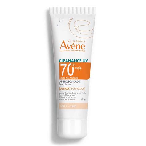 Protetor Solar Facial Avène Cleanance Uv Fps 70 Tom 2 Médio 40g
