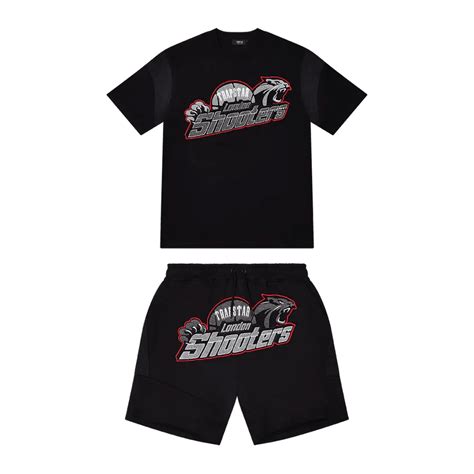 Shop Trapstar Short Set Blue White Plugstationuk