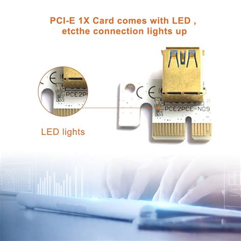 1 10pcs Riser Ver010 Usb 30 Pci E Riser Ver010 X Express Cable Video