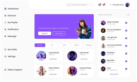 User Dashboard Panel Ui And Ux Design Idea By Dedek David On Dribbble