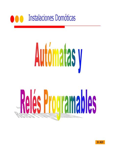 Autómatas Y Relés Programables Pdf Relé Controlador Lógico