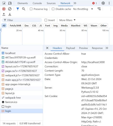 Axios Request To Frappe Api Is Not Receiving All Headers In Response