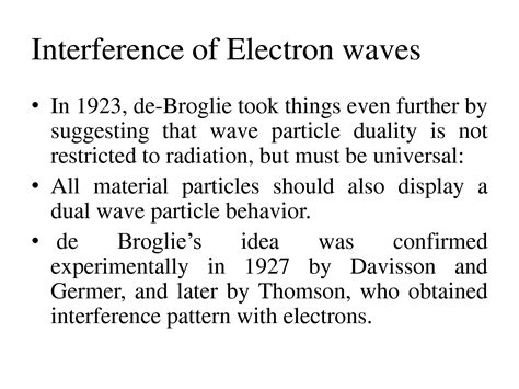 SOLUTION Interference Of Electron Waves Studypool
