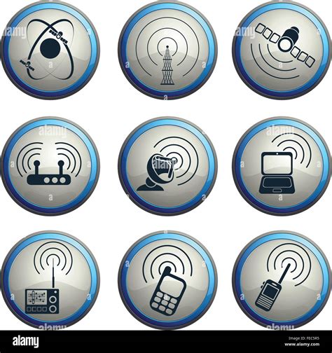 Radio Signal Simple Vector Icons Stock Vector Image And Art Alamy