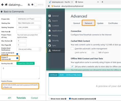 Residential Proxies For Parsehub Connecting Tutorial Dataimpulse