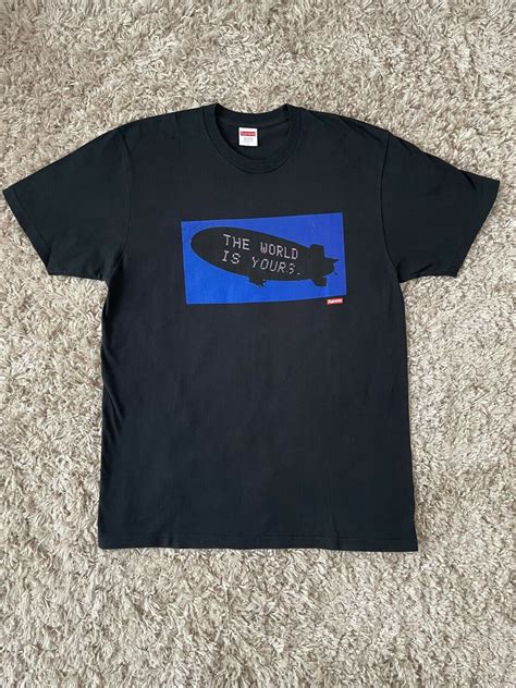 Supreme New York Black Scarface The World Is Yours Bl Gem