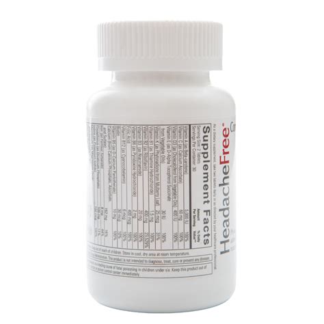 Headache Free Multivitamin 60t Headache Free Arcana Empothecary