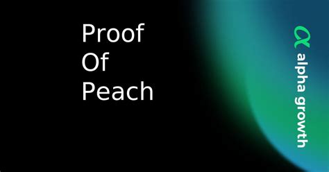 Proof Of Peach Crypto Analytics And User Data Alphagrowth