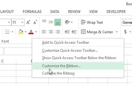Ribbon Toolbars In Excel Tech Funda