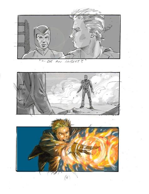 X Men 3 Pyro Vs Iceman Storyboard Artist Adrien Van Viersen