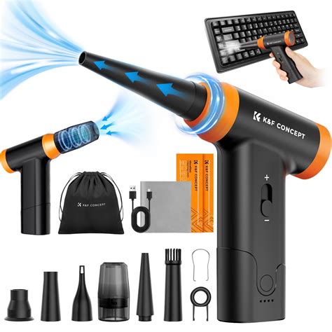 Kandf Concept Blower And Suction 2 In 1 Compressed Air Duster 150000rpm Super Power Electric Air