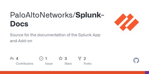 Github Paloaltonetworkssplunk Docs Source For The Documentation Of The Splunk App And Add On