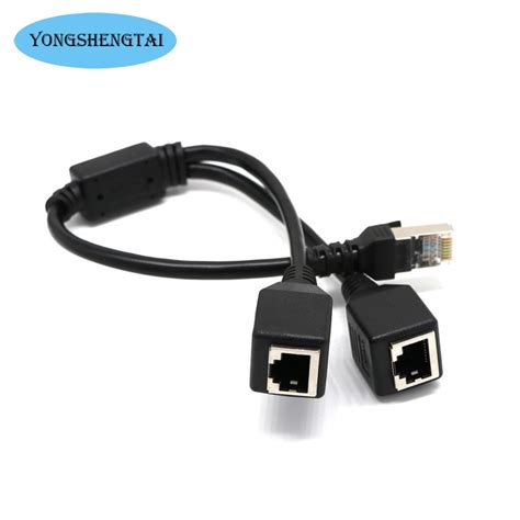 Cable Adaptador Divisor De Red Rj45 1 Macho A 2 P Grandado