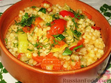 Рецепт: Кускус с овощами на RussianFood.com