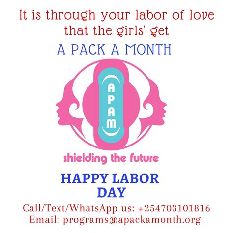 Ms Jackline Saleiyan On Linkedin We Appreciate Your Labor Of Love For The A Pack A Month Girls