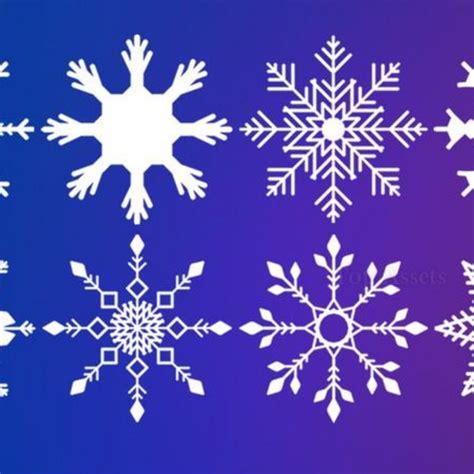 Snowflakes Sprites Peace Symbol Unity Snowflakes Pixel Sprites