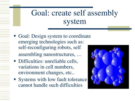 Ppt Programming Methodology For Biologically Inspired Self Assembling