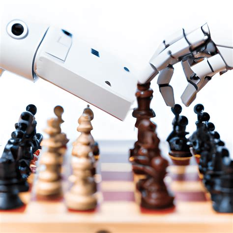 Robot Vs Human Chess Graphic · Creative Fabrica