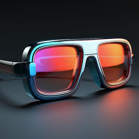 Premium AI Image Minimal App Icon With Anaglyph Inspiration