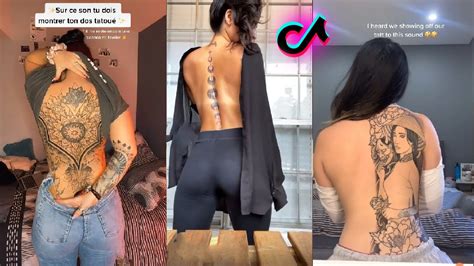 Showing Off Back Tattoos Tiktok Challenge Compilation Mix Tok Youtube
