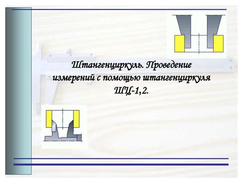 Штангенциркуль Проведение измерений с помощью штангенциркуля