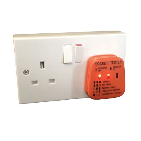Uk Mains Socket Tester 240v Polarity Test 3 Pin Plug — Homesmart
