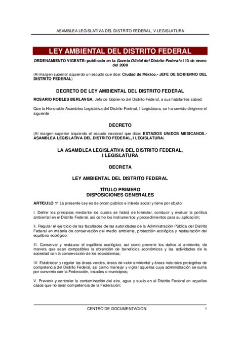 Pdf Asamblea Legislativa Del Distrito Federal V Legislatura
