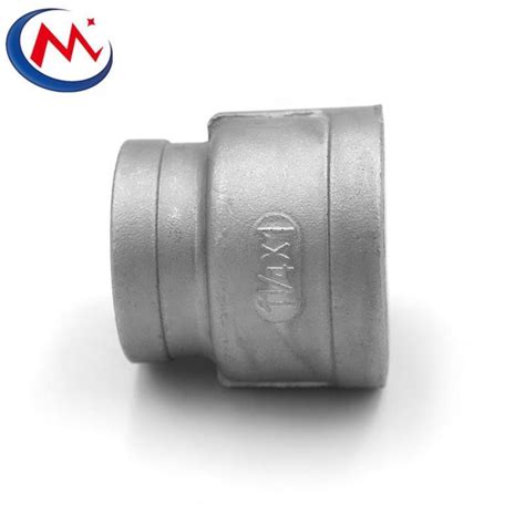 Ss304 316 Reducing Socket Banded Stainless Threaded Pipe Connector Casting Threaded Reducing