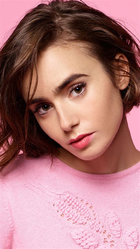 1080x1920 Lily Collins Girls Celebrities Model Hd For Iphone 6 7