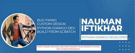 Do Python Django Websites As A Full Stack Developer By Nauman12175 Fiverr