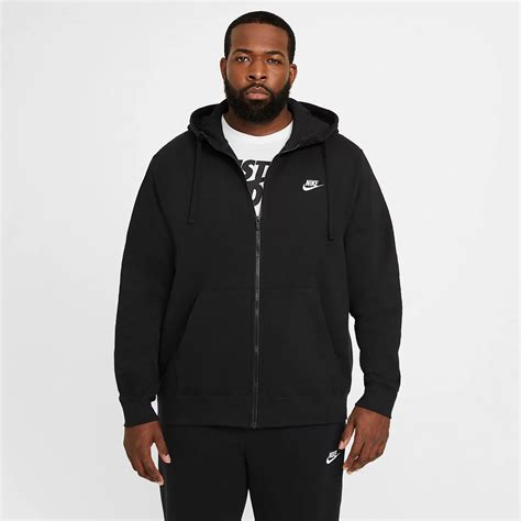 Nike Mens Sportswear Club Fleece Full Zip Hoodie Academy