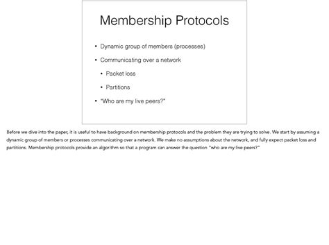 Swim Scalable Weakly Consistent Infection Style Process Group