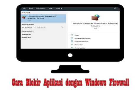 Cara Blokir Program Aplikasi Dengan Windows Firewall Paling Mudah