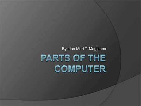 Computer Hardware Ppt