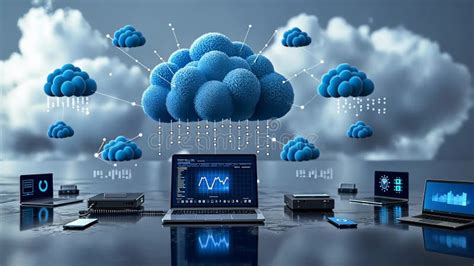 Cloud Connection Video Linking Computer Systems To Cloud Storage Showcasing Server Integration