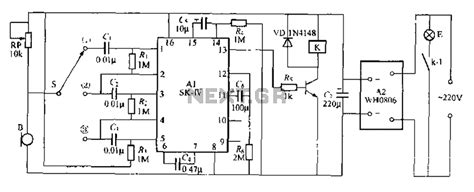 circuit diagram of voice activated switch