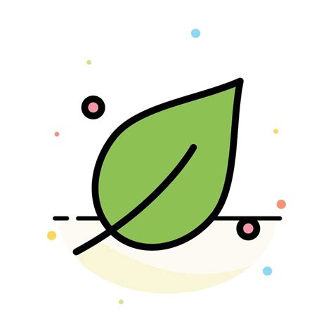 Ecology Leaf Nature Spring Abstract Flat Color Icon Template 13128658
