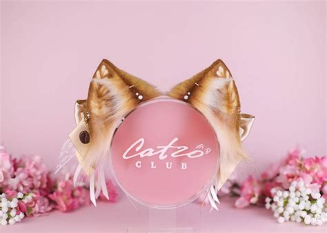 Latte Kitten Ears Faux Fur Catzo Club Headdress Cosplay Anime Cat