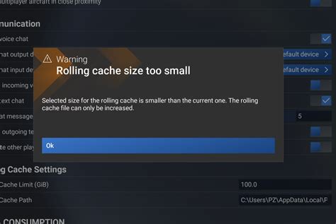 Reduce Rolling Cache Not Possible Microsoft Flight Simulator 2020
