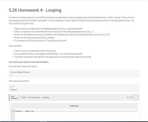 Solved 526 Homework 4 Looping In Order To Increase