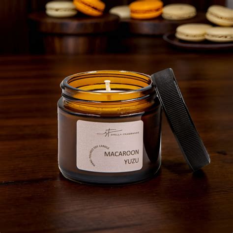 Свеча ароматическая Stella Fragrance "MACAROON YUZU", 5 см х 4 см, 1 шт ...