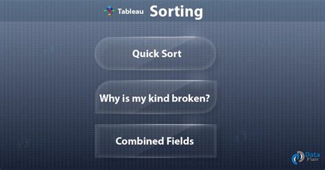 What Is Sorting In Tableau Tableau Sort Data Visualization DataFlair