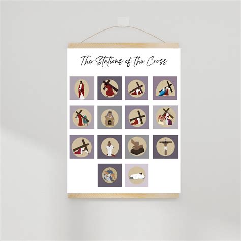 The Stations Of The Cross 8×10 Print Catholic Lights