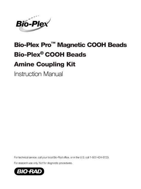 Bioplex Cooh Beads Intruction Manual Pdf