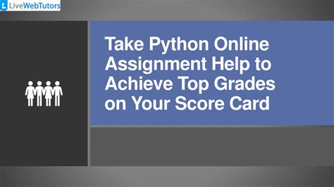 Ppt Take Python Online Assignment Help To Achieve Top Grades On Your