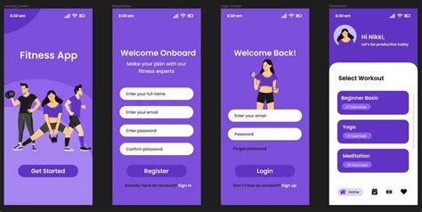 Entry 25 By Vivekbsankar For Build Fitness App UI Screens Using Figma